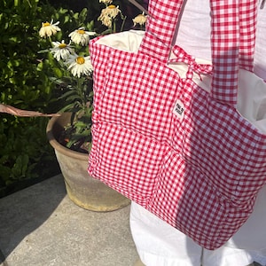 Bubble Tote Bag Sewing Pattern, Step-by-step Instructions With Diagrams ...