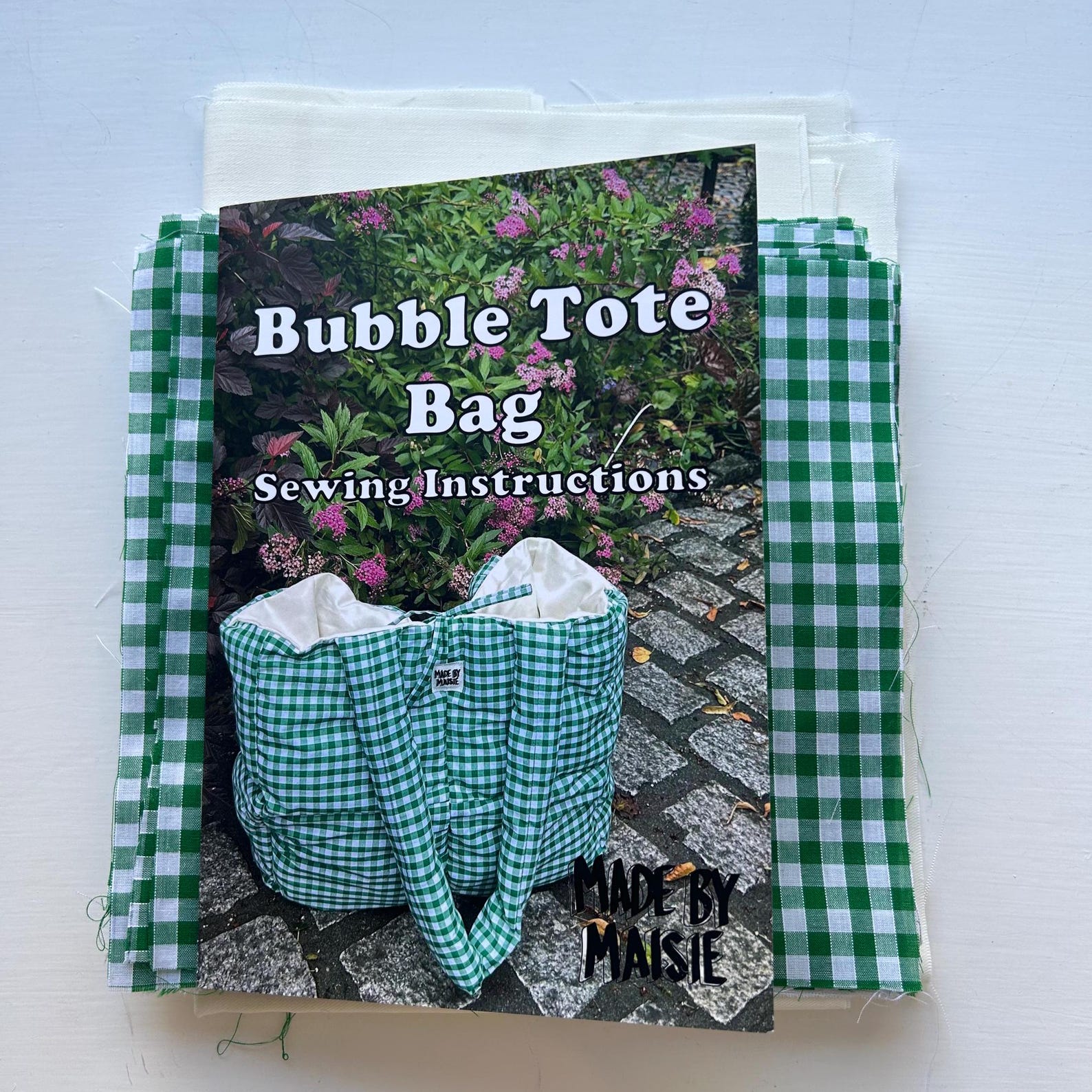 Bubble Tote Bag Sewing Kit, Step-by-step Instructions With Diagrams ...