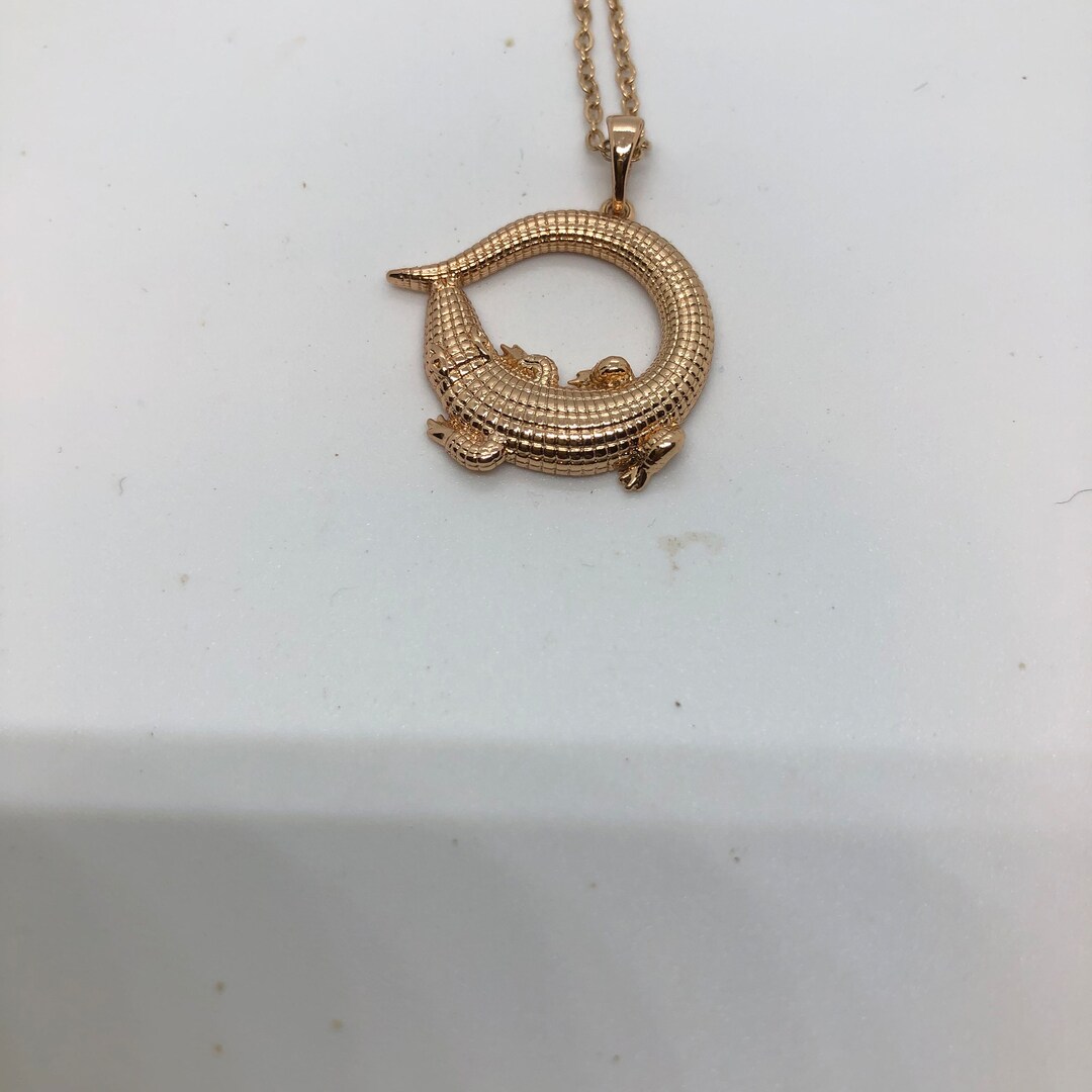 University of Florida Gators Orange and Blue, Gator Pendant, Rose Gold ...