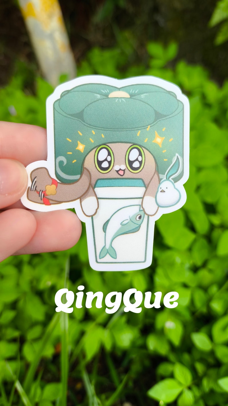 Honkai Star Rail Mooncake Cat Sticker Critter Pick Sticker Ruan Mei's ...