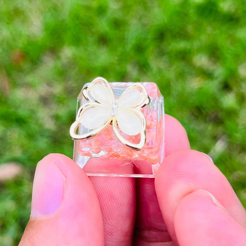 Butterfly Keycap ,special Gift for Her Universe Keycaps , Cherry ...