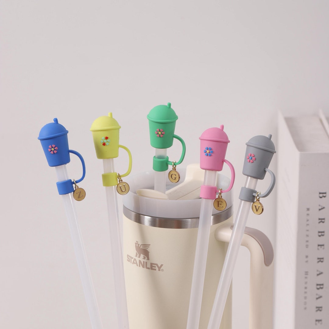 Custom Straw Topper With Custom Words Reusable Silicone Straw Dust ...