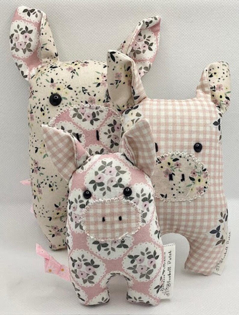 Three Adorable Soft Little Pigs - Etsy