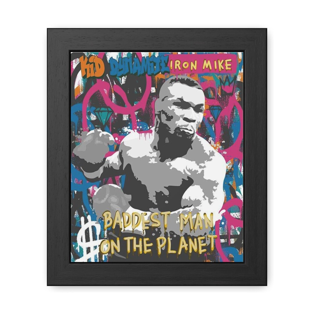 Mike Tyson Poster Iron Mike Boxing Gift Framed Posters - Etsy