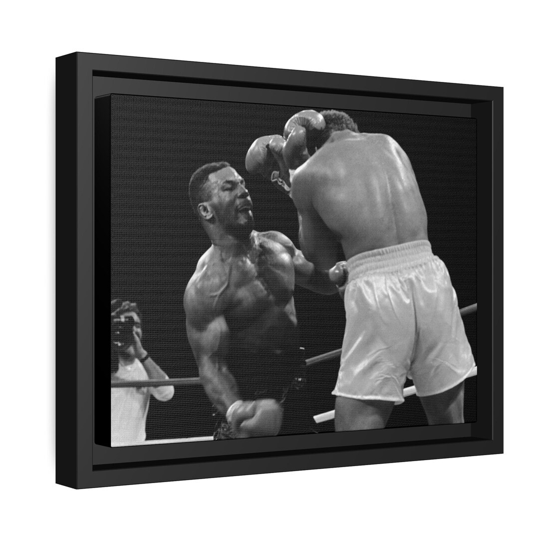 Mike Tyson Canvas Poster Iron Mike Boxing Gift Matte Canvas, Black ...