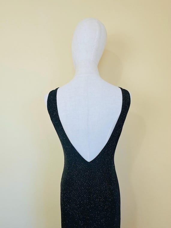 1990s Vintage Hollywood Nites Bombshell Sparkle Dress… - Gem