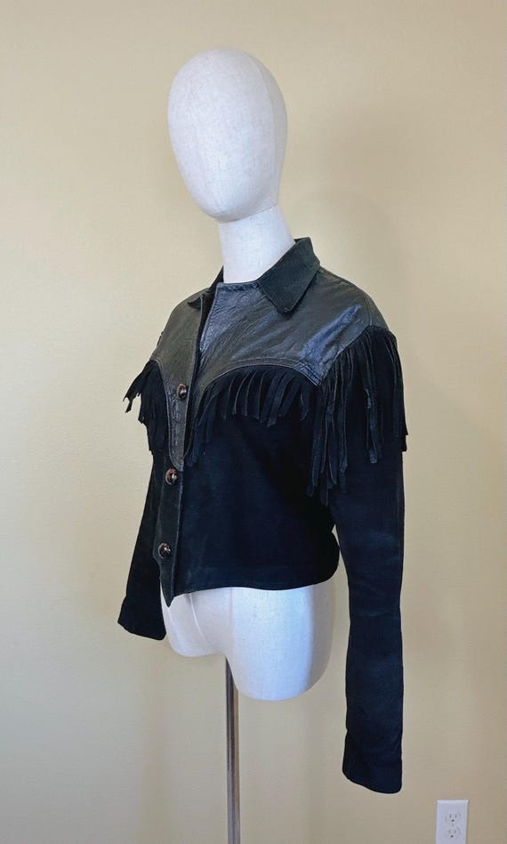 1980s Vintage Leather By Raphael Western Coat / 80s B… - Gem