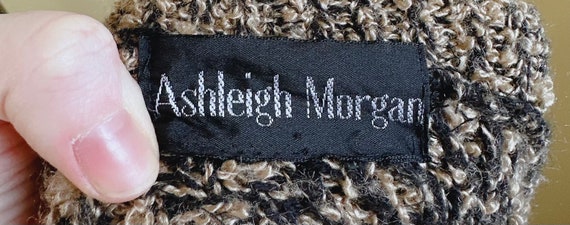 1980s Vintage Ashleigh Morgan Brown and Black Boucle … - Gem