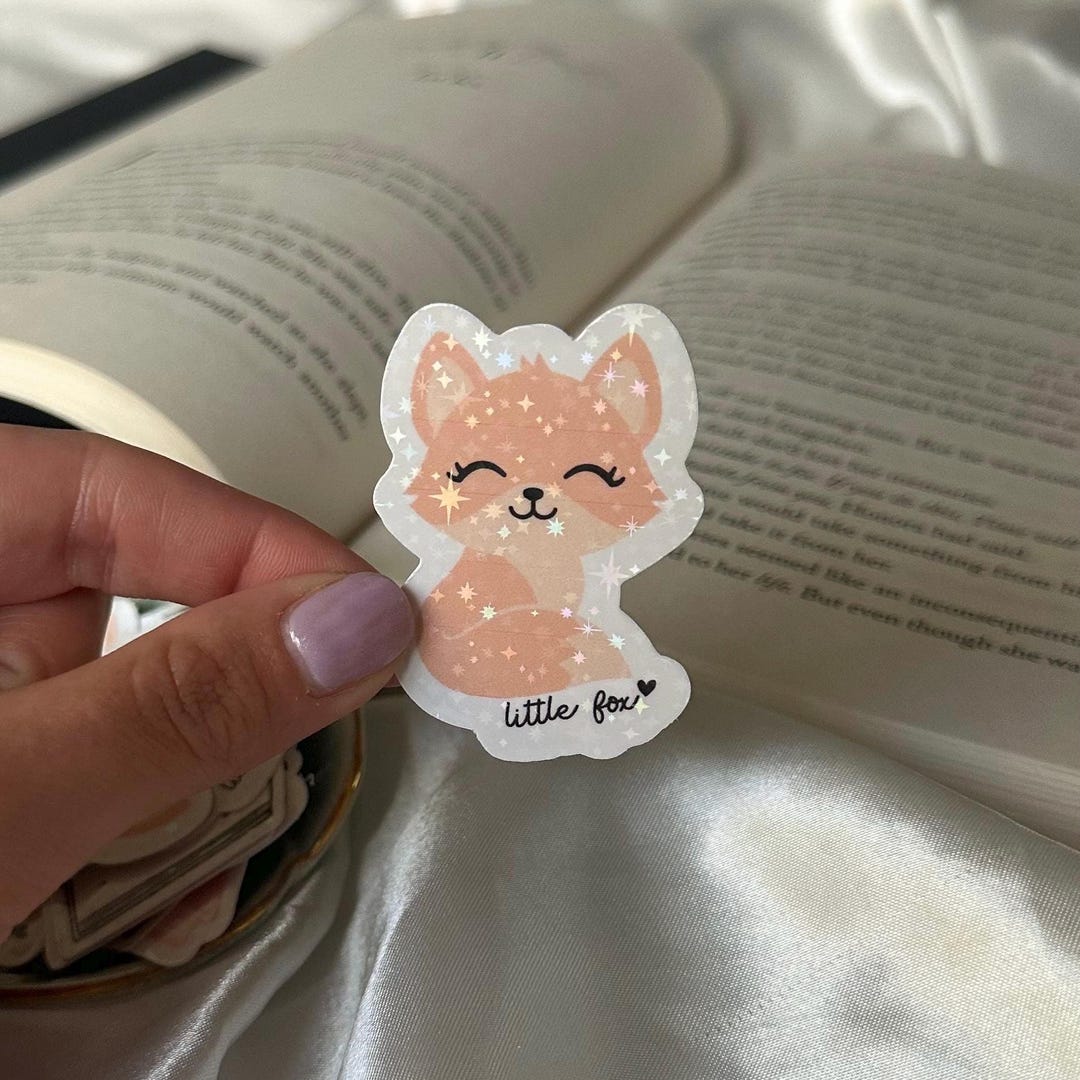 Little Fox Sticker | OUABH Inspired Shimmer Waterproof Kindle/water ...