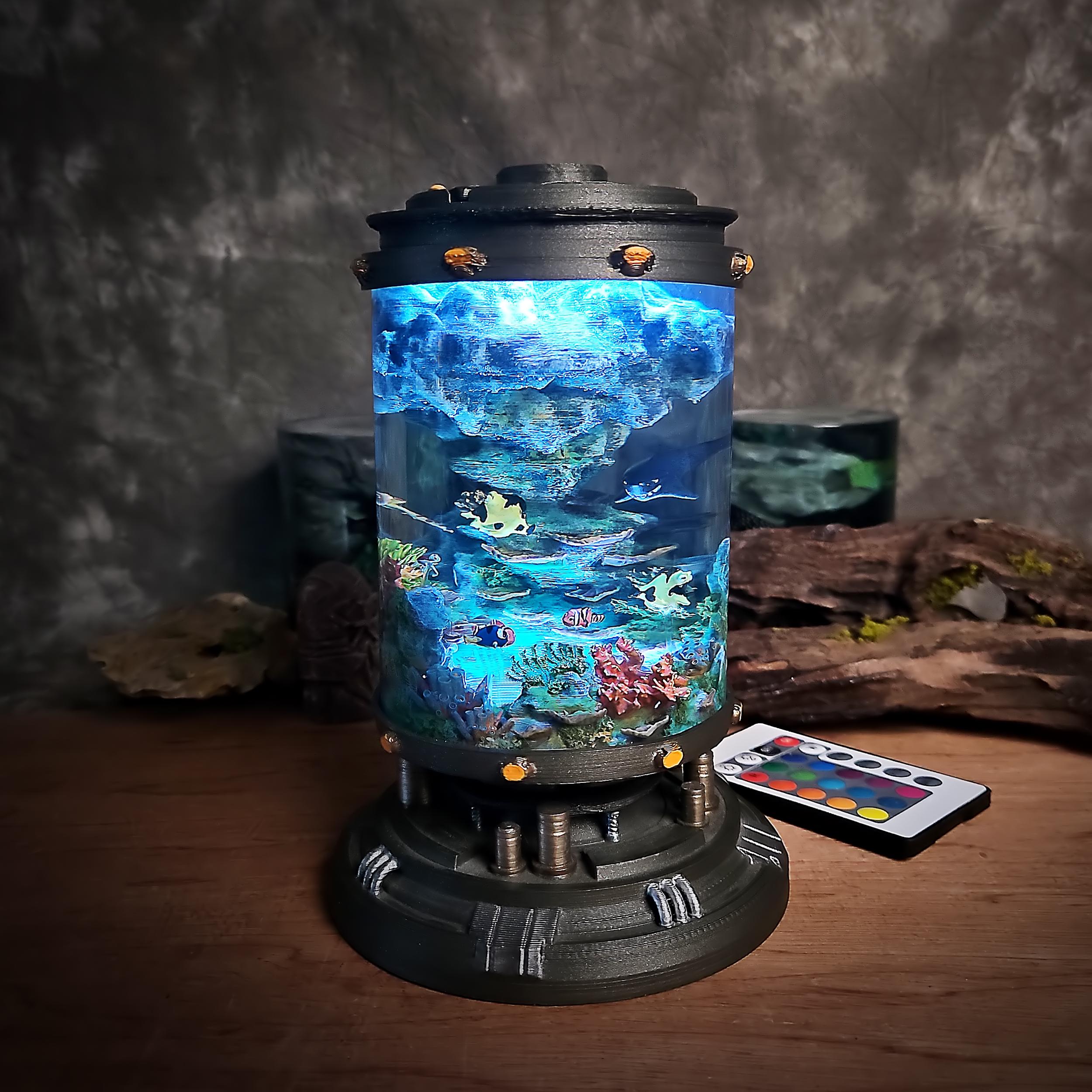 Nemo Lamp, Epoxy Resin Ocean Lamp, Ocean World Night Light, Finding ...