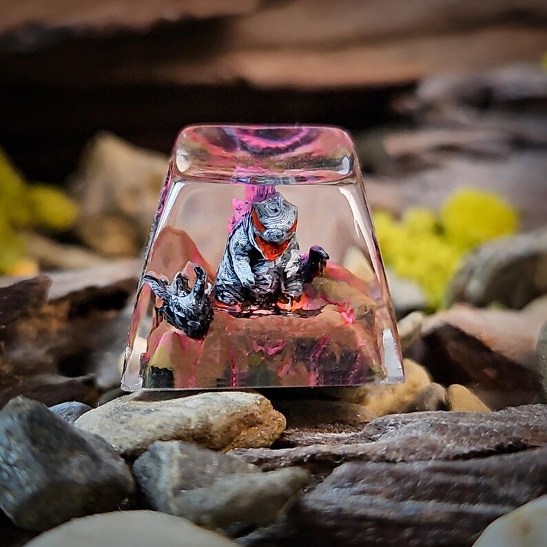 G.ODZI.LLA & Ko.ng Keycap, Monster Artisan Keycaps Atomic Breath Resin ...