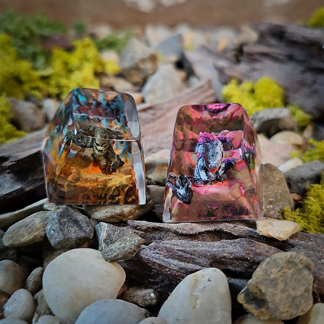 G.ODZI.LLA & Ko.ng Keycap, Monster Artisan Keycaps Atomic Breath Resin ...