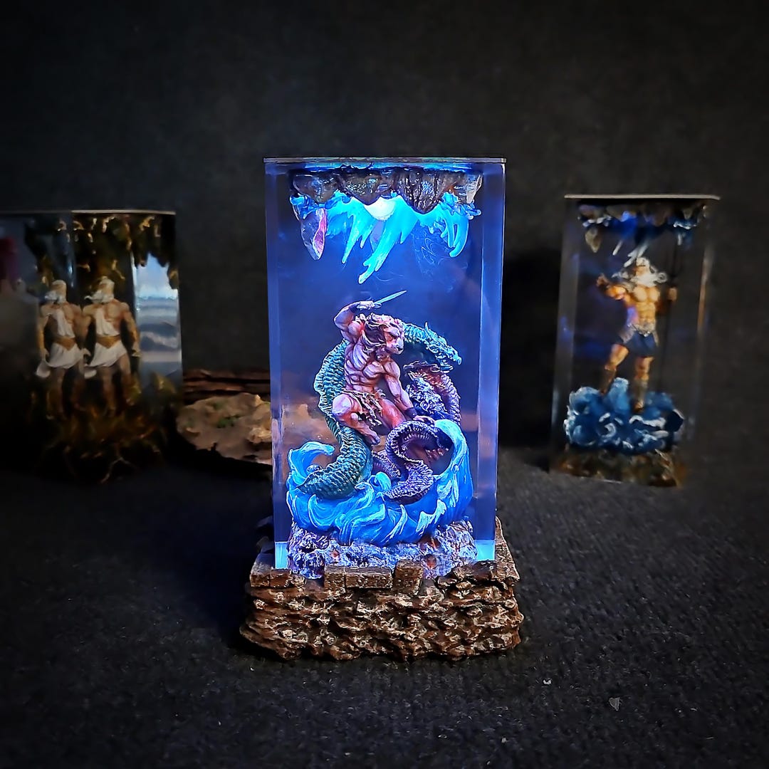 Hercules Lamp, Custom Night Light Gift for Him, Christmas Gift ...