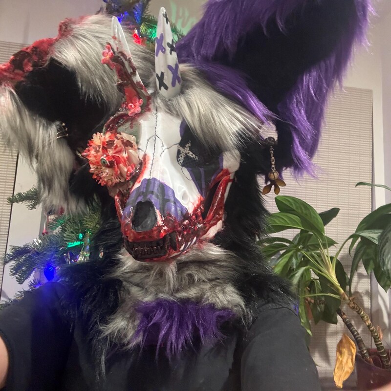 Skull Dog Mask - Etsy