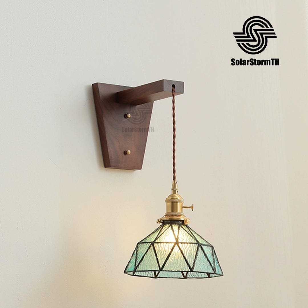 Walnut Wall Light,minimalist Wooden Light,wall Bedside Lamp,sconce ...