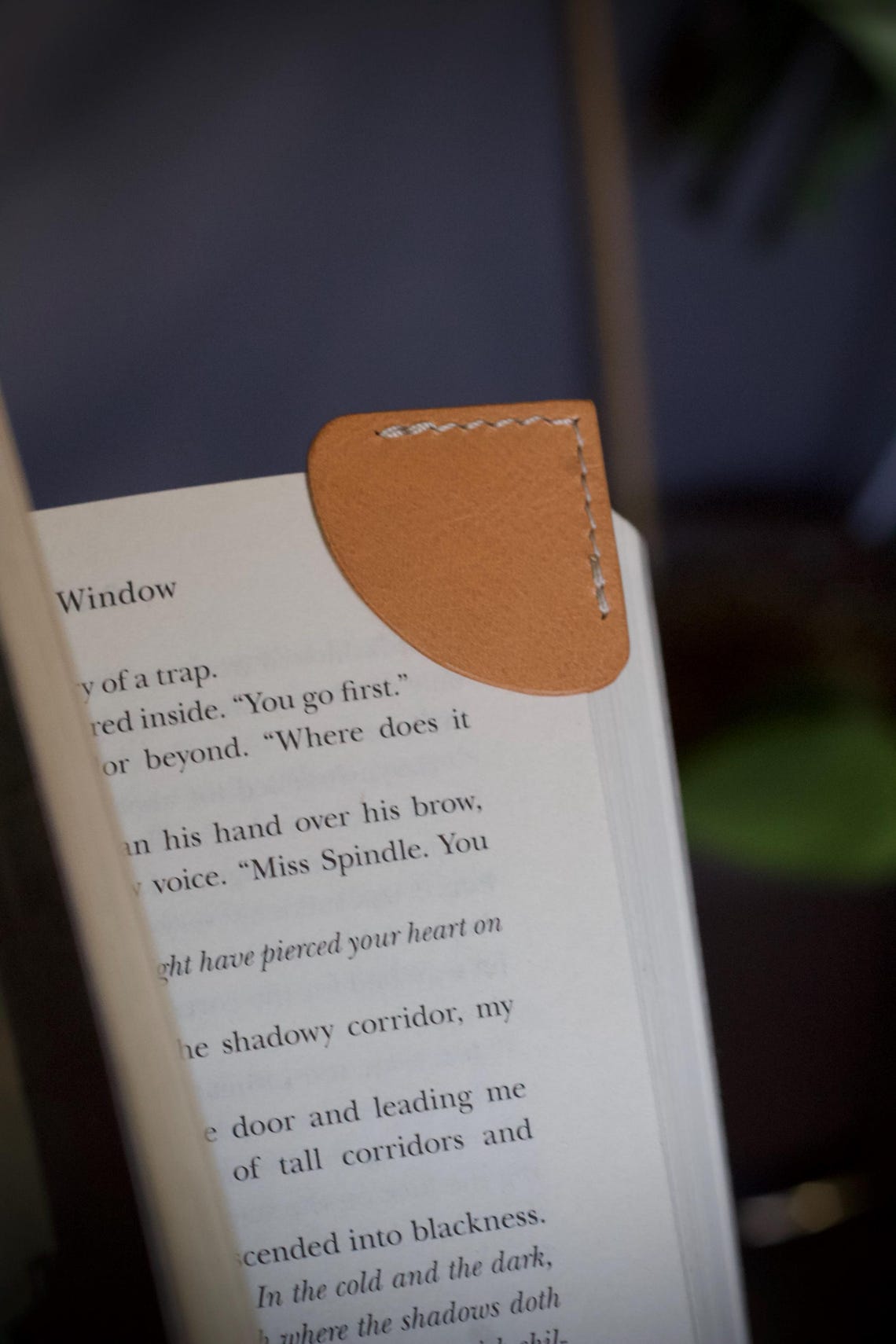 Handmade Leather Bookmark, Full Grain Leather Bookmark, Page Corner ...