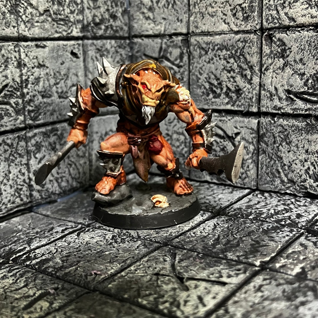 Hand Painted Ogre Warrior Miniature DND Pathfinder TTRPG Fantasy RPG - Etsy