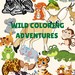Wild Animal Colouring Pages for Kids Vol. 1, Cute Animal Colouring ...