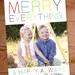 Photo Christmas Card Bright Colors Rainbow Merry Christmas - Etsy
