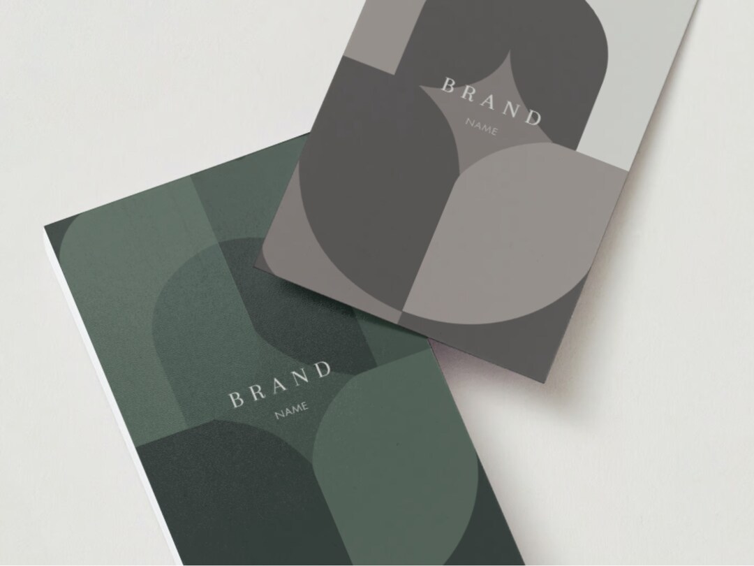 Business Cards Canva Template Design, Editable Modern Portrait Card ...