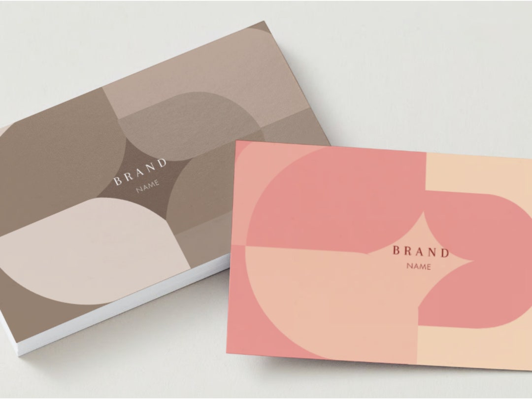 Business Cards Canva Template Design, Editable Modern Landscape Card ...