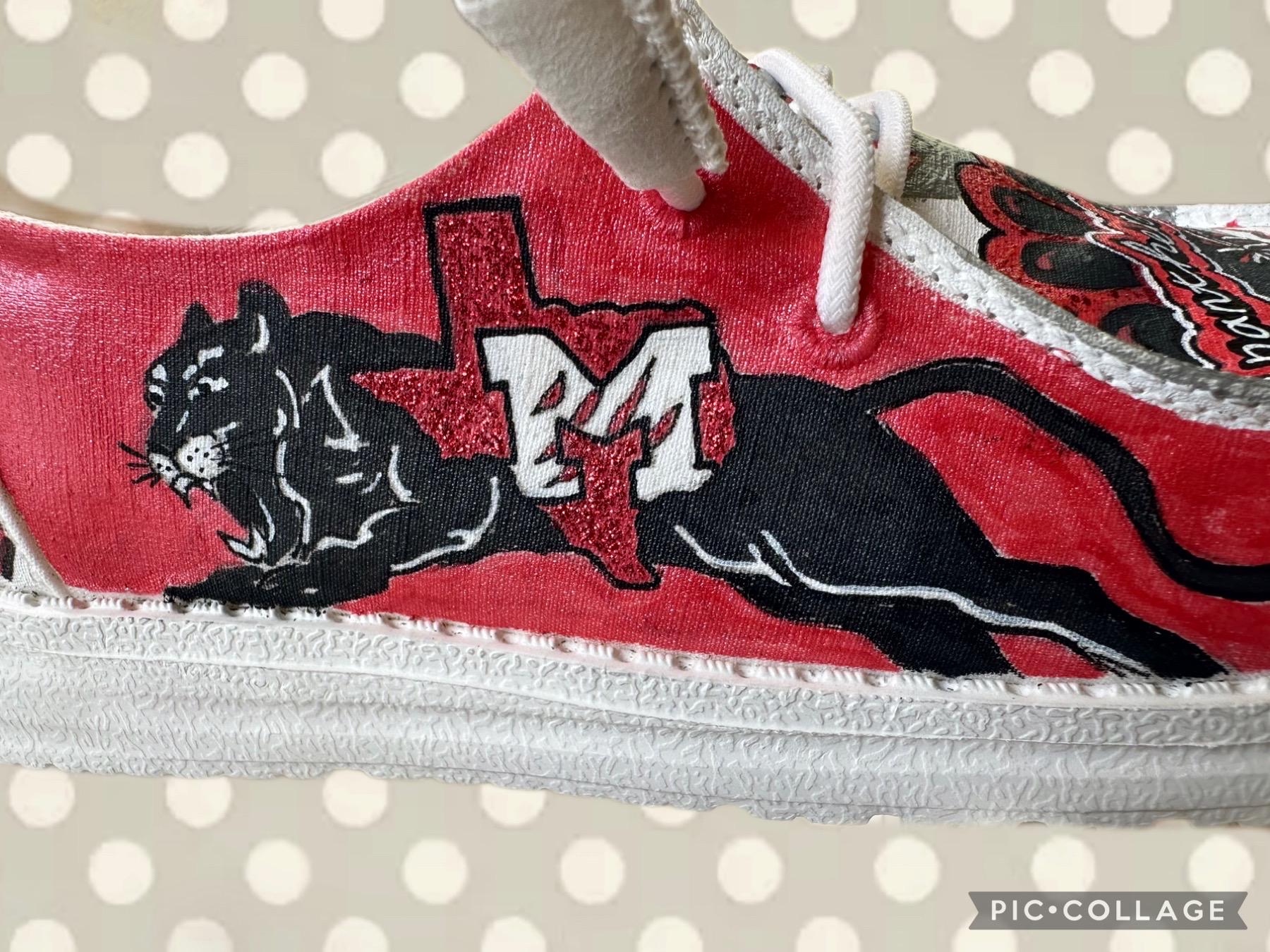 School Spirit/ Homecoming Shoes! Hand Painted, Custom Shoes Made to ...