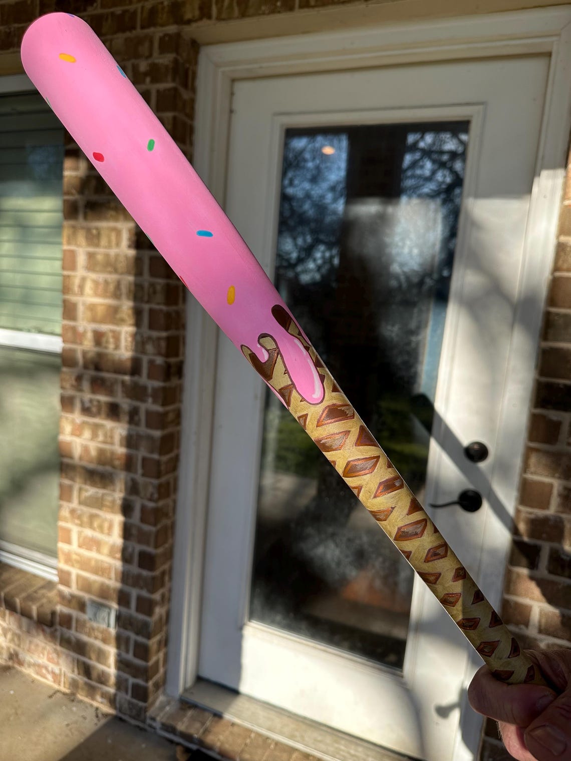 Custom, Hand-painted, Game Ready, Wood Baseball Bats- Ice Cream Bat ...