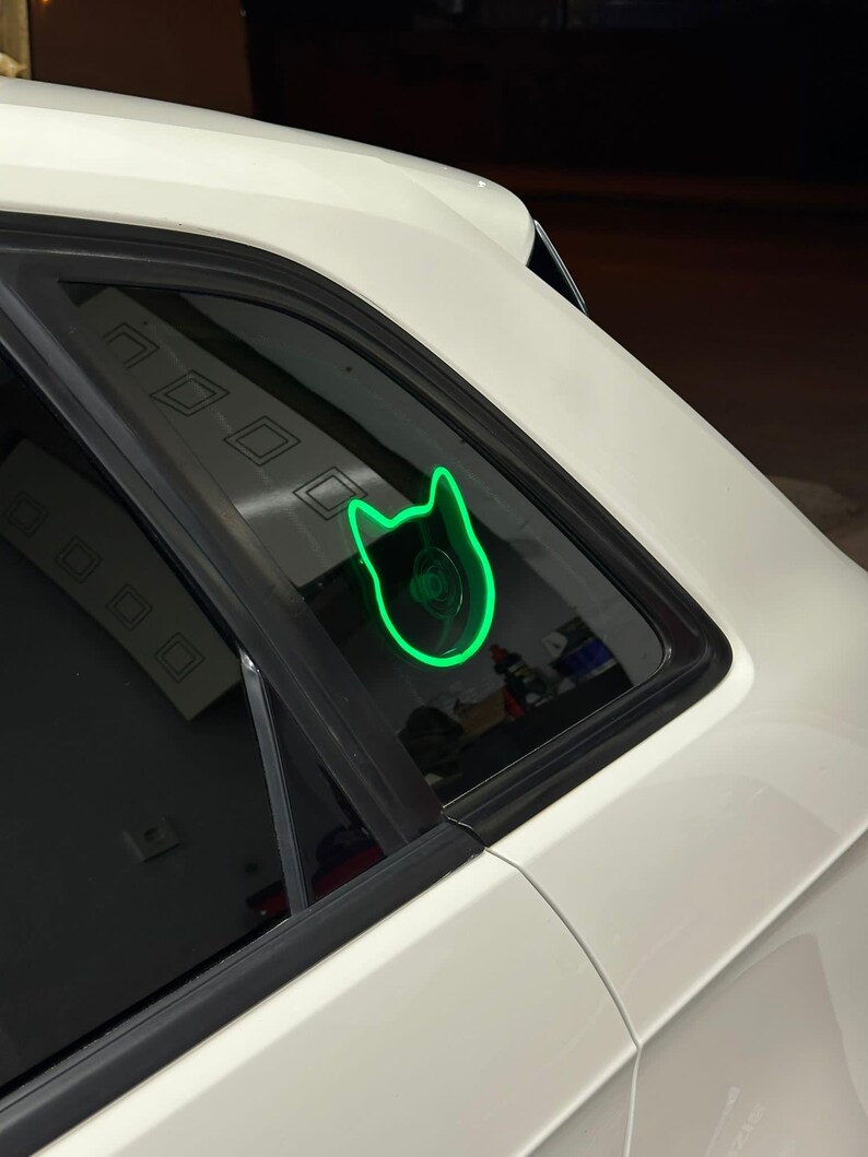 2PCS Interior Neon Led Illuminated Decor Cat (12 Volt) - Etsy