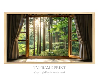 TV Frame Artwork - Open Window Series - Tahaiti Ocean View - Artwork ...