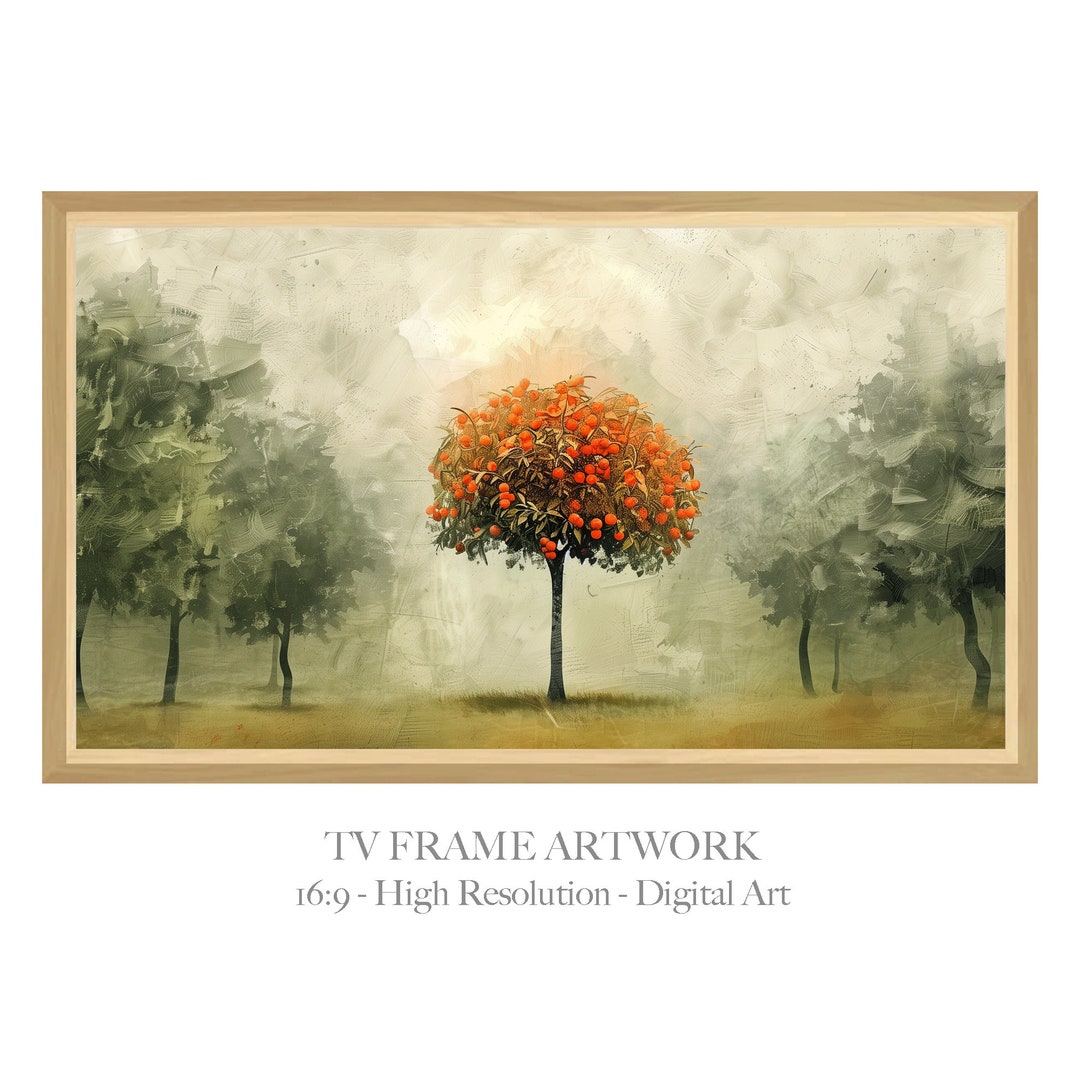 Orange Tree Oil Painting for Samsung Frame TV (digital Download) - Etsy