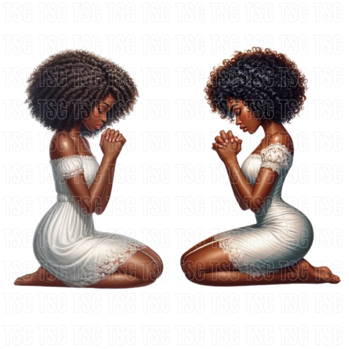 Praying Woman Clipart, Church Lady Clipart, Women Praying, Black Girl Praying, Praying Girl ...