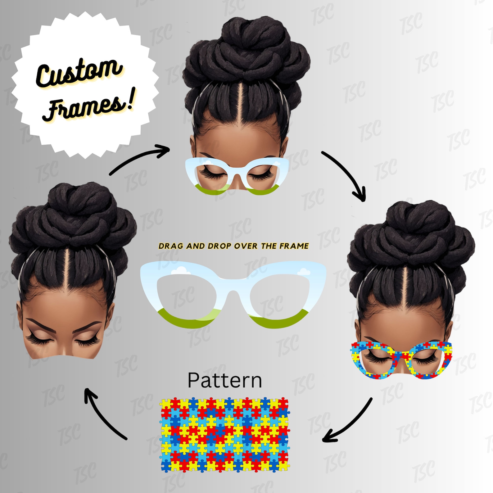 Canva Template, Custom Frame, Editable Frame, Custom Canva Frame, Canva ...