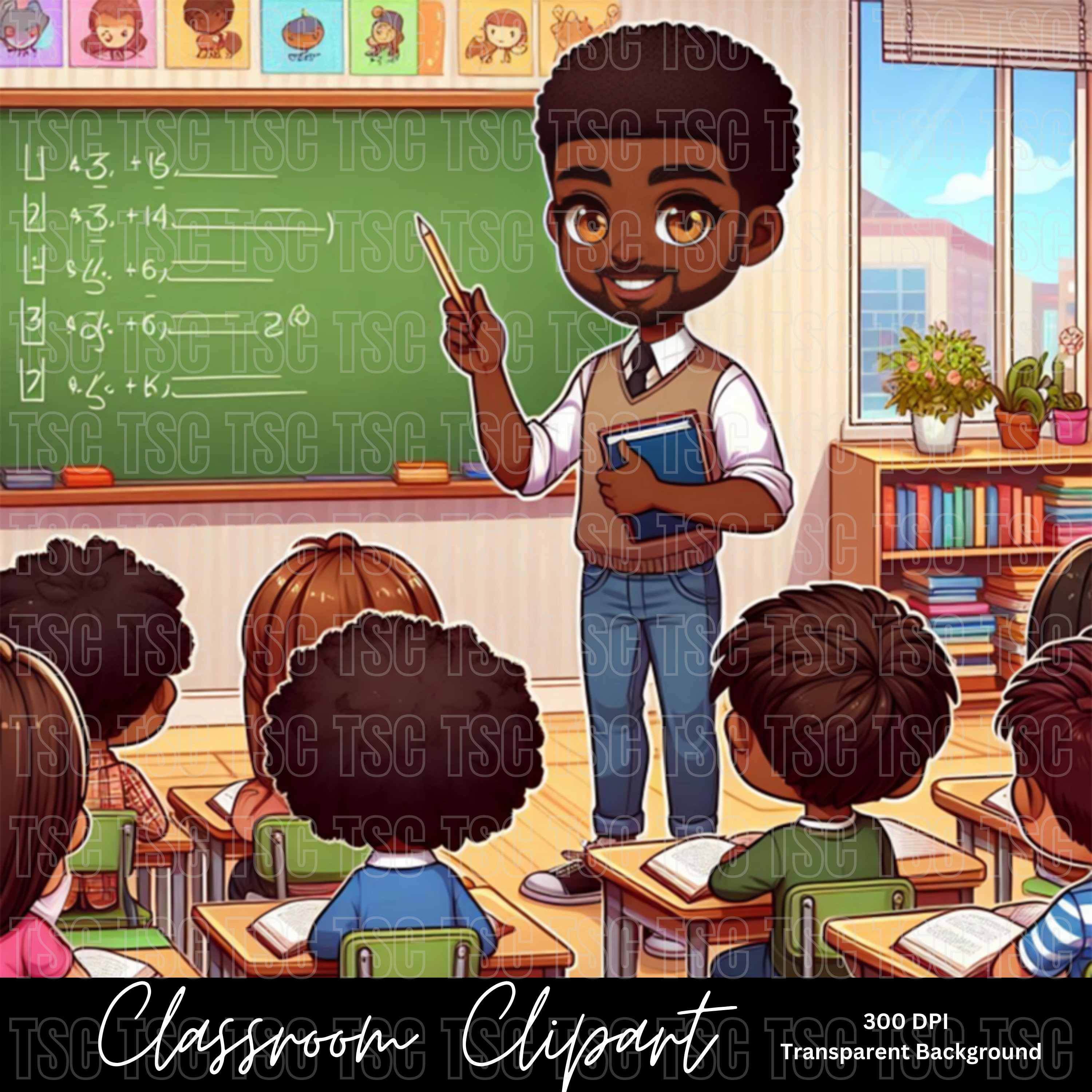 Teacher Clipart, Male Teacher Clipart, Classroom Clipart, School ...