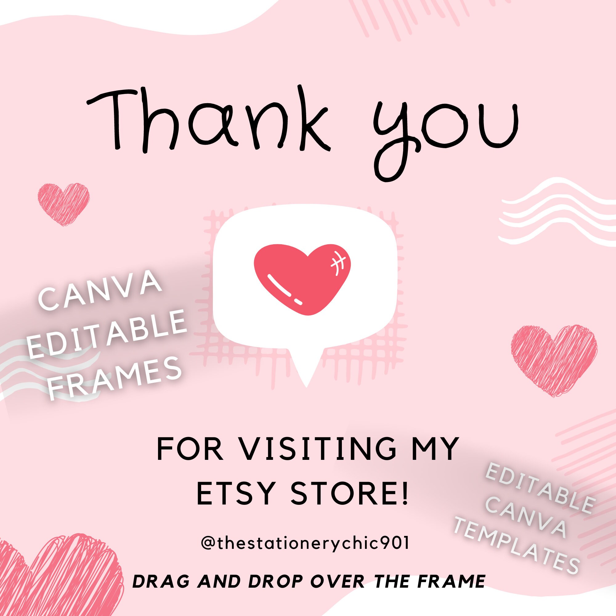 Canva Template, Custom Frame, Editable Frame, Custom Canva Frame, Canva ...