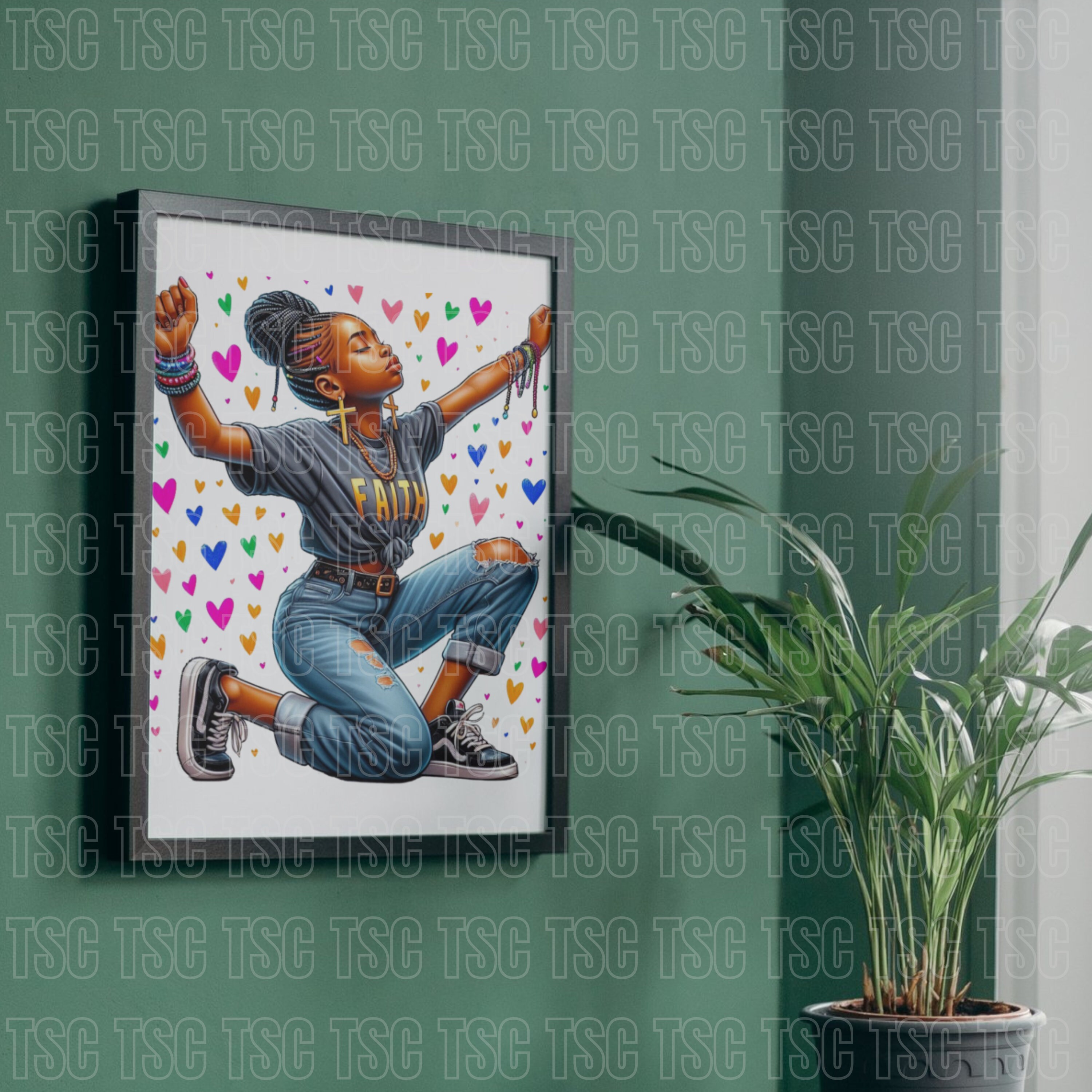 Praise Clipart, Prayer Clipart, Black Girl Clipart. Afro Woman Clipart ...