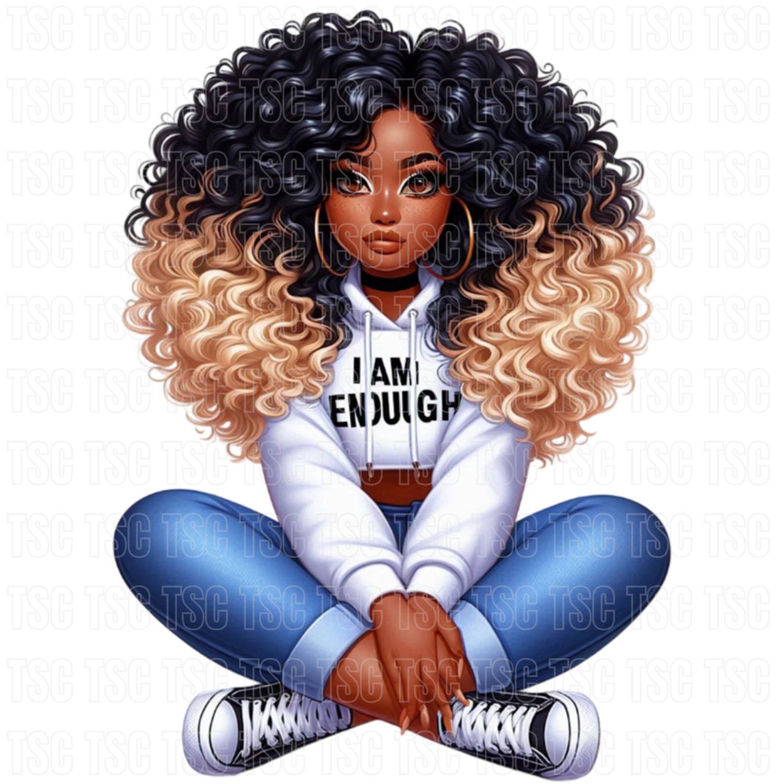 Afro Girl Clipart, Curly Girl Clipart, Black Girl Clipart, Woman ...
