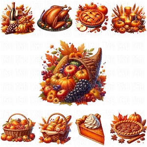 Thanksgiving Clipart, Cooking Clipart, Fall Clipart, Pumpkin Clipart ...