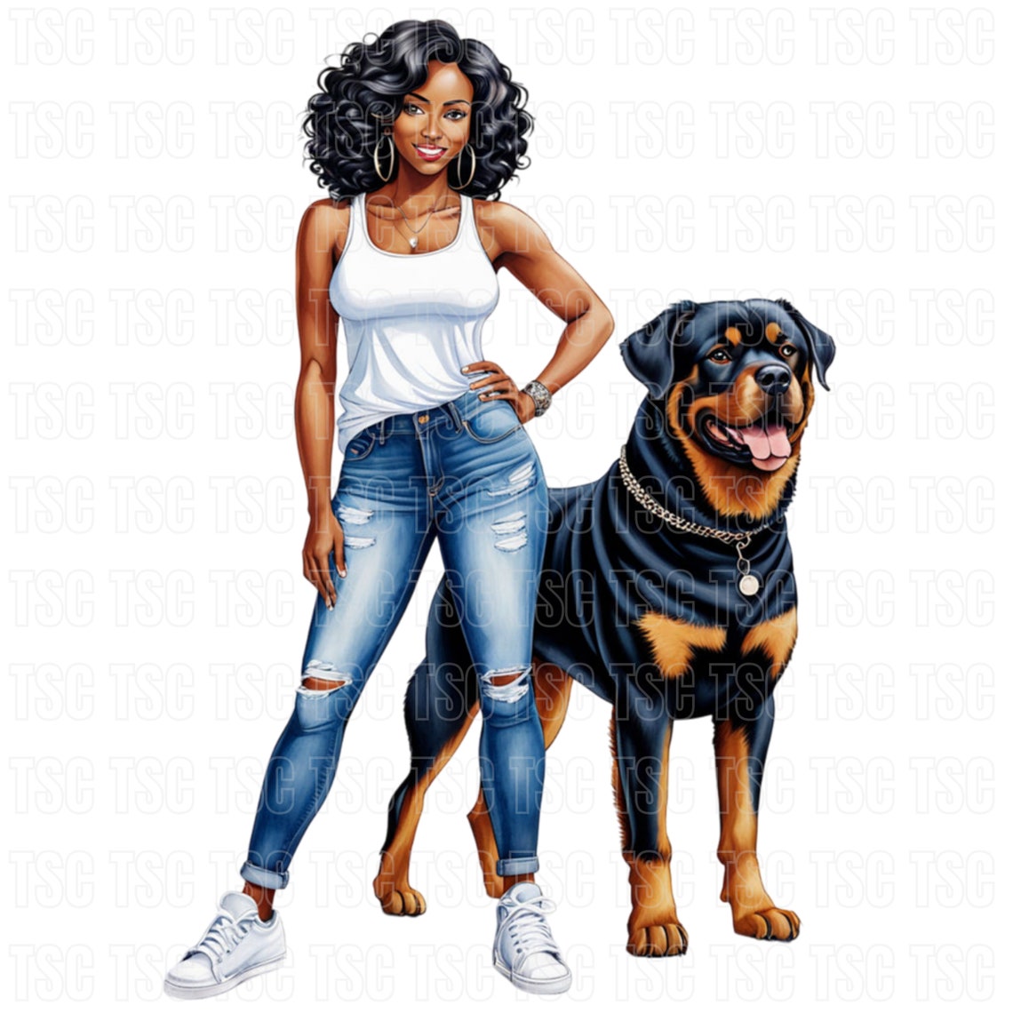 Dog Lover Clipart, Girl and Dog Clipart, Dog Friend Clipart, Pet Lover ...