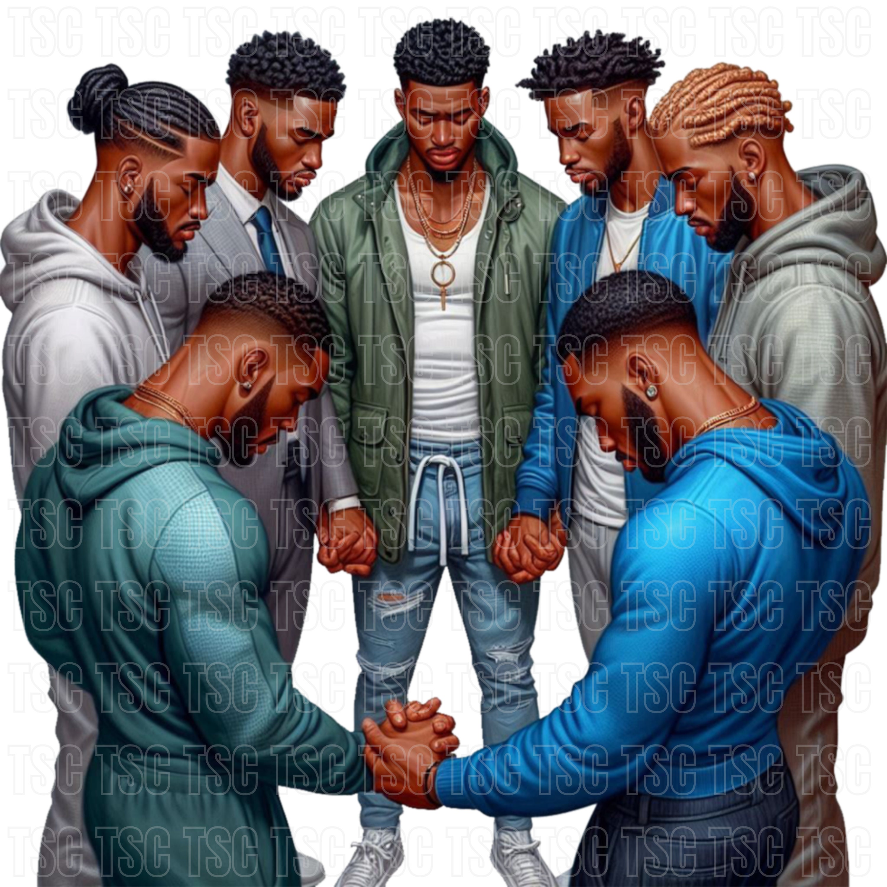 Black Men Praying Clipart, Afro Man Clipart, Praying Black Men Clipart ...