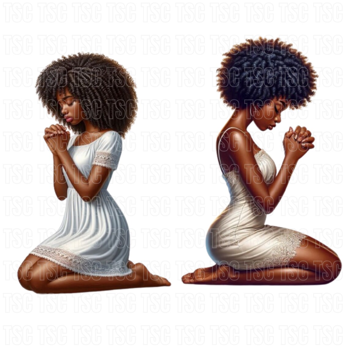 Praying Woman Clipart, Church Lady Clipart, Women Praying, Black Girl Praying, Praying Girl ...