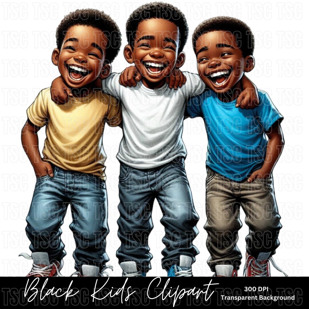 Boy Clipart, Afro Boy Clipart, Kids Clipart, Black Kids Clipart, Black ...