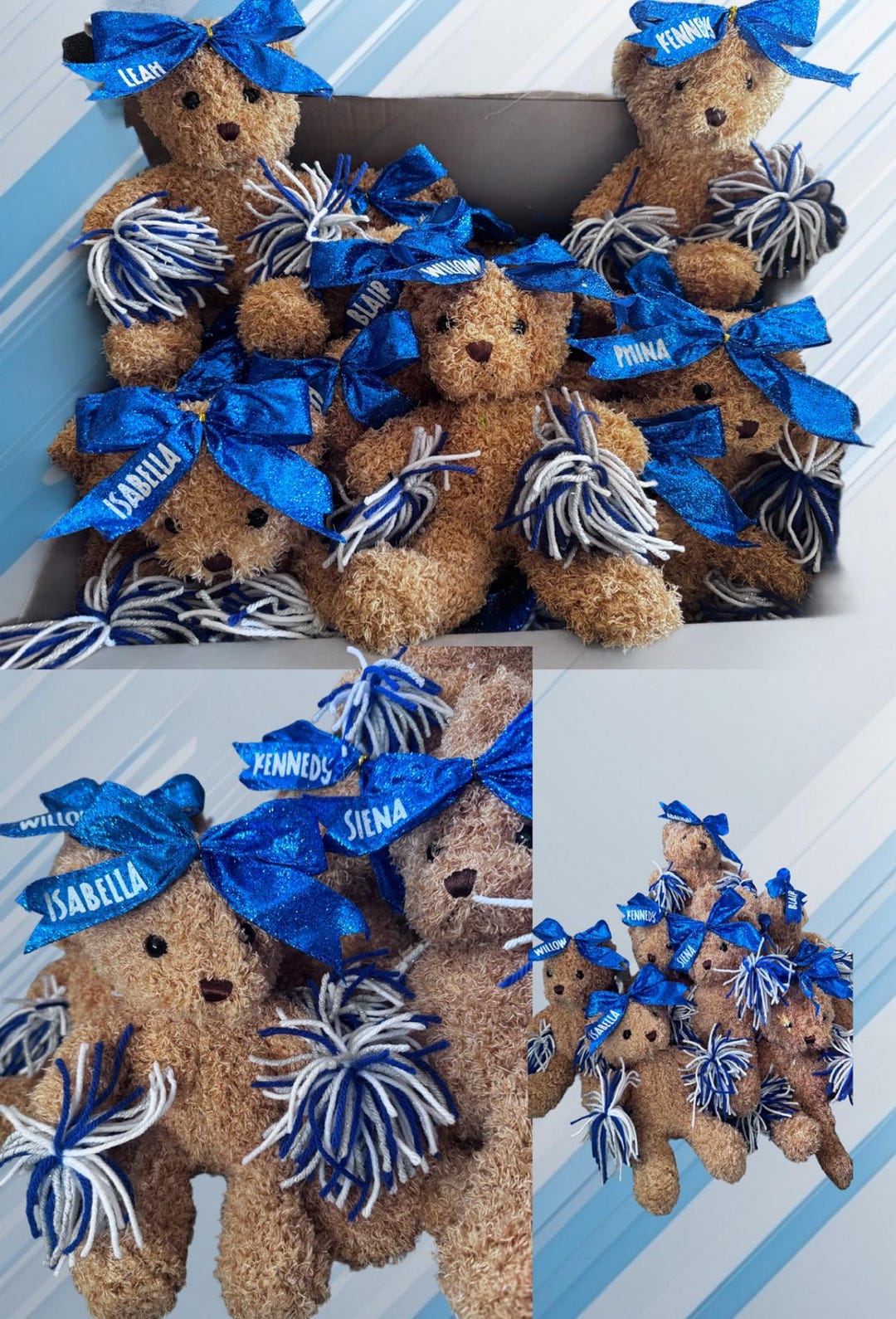 Personalized Cheer Bears - Etsy