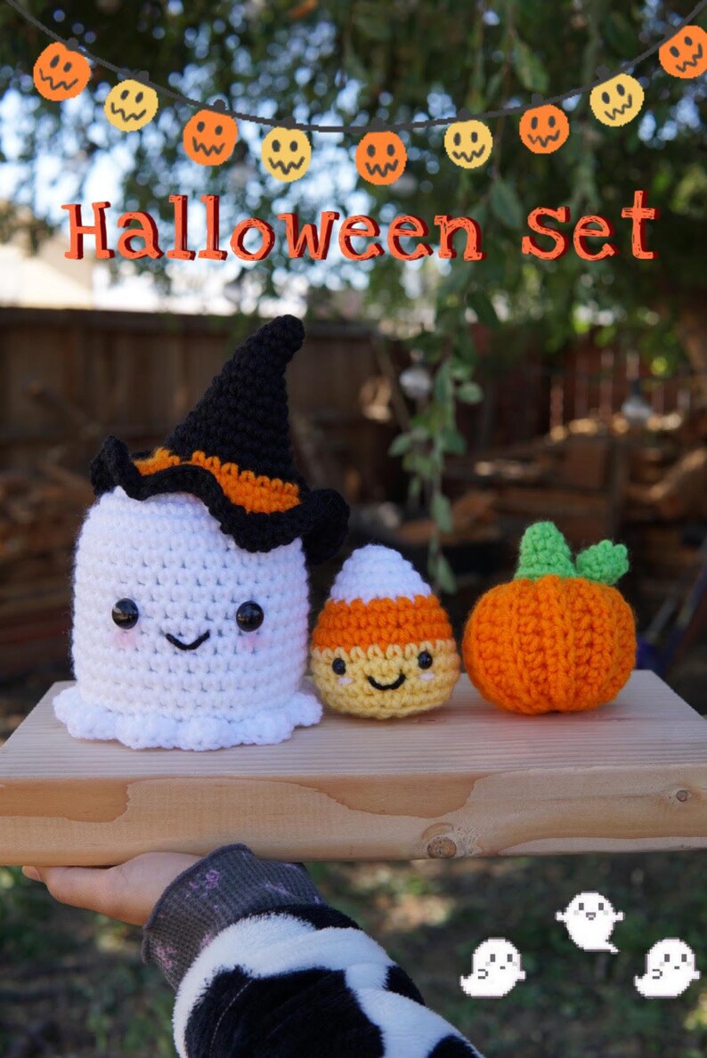 Cute Crochet Halloween Set - Etsy