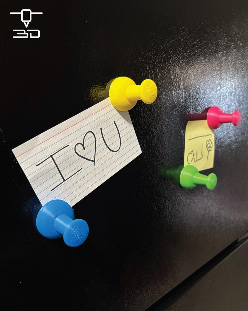 Oversized Thumbtack Magnet STL | Push Pin Style | for 3D Printing - Etsy