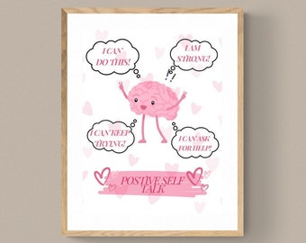 Positive Self Talk Flower - Etsy UK