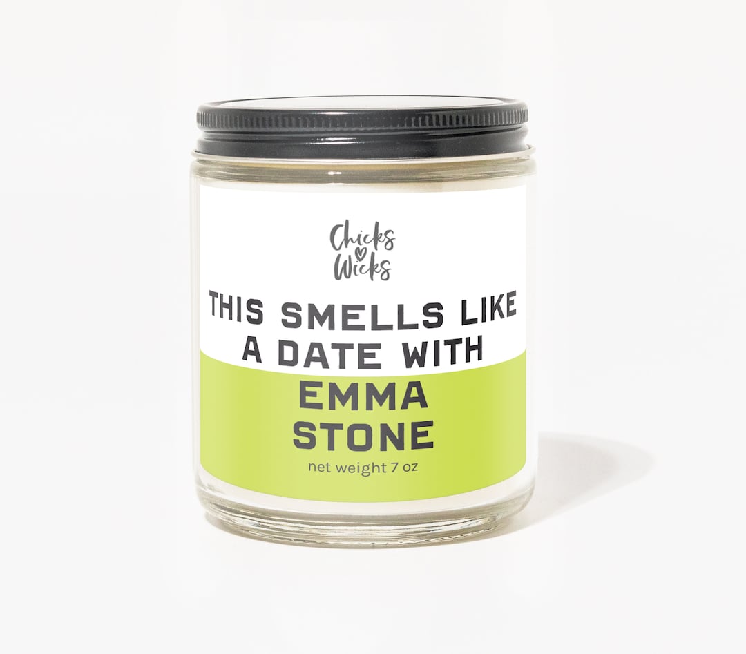 This Smells Like a Date With Emma Stone Candle | Pop Culture Gift ...