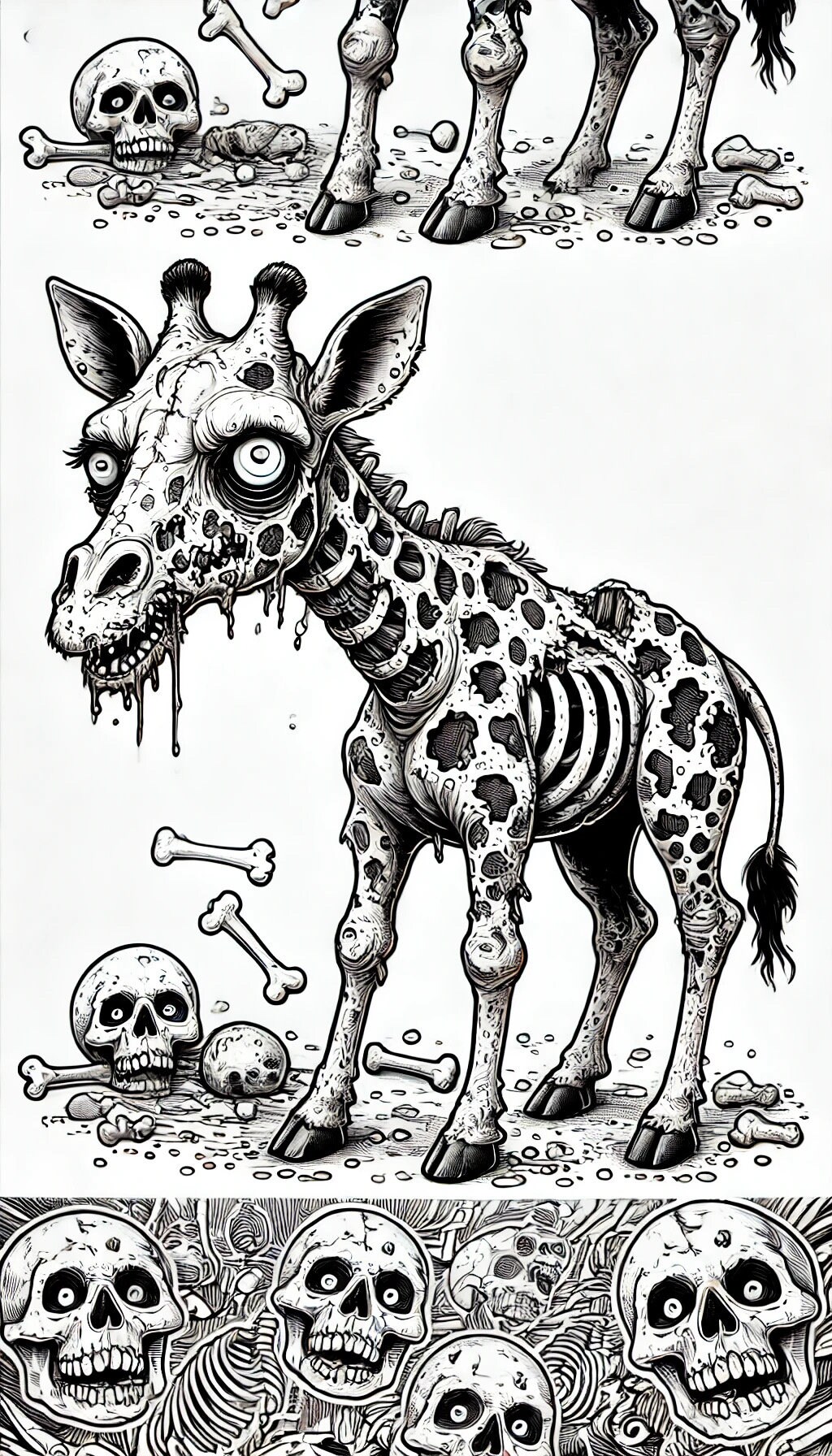 Coloring Book Animal Zombies - Etsy