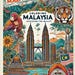 Coloring Malaysia: Tourist Spots Around Malaysia - Etsy