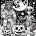 Halloween in Space Coloring Book for Children - Etsy