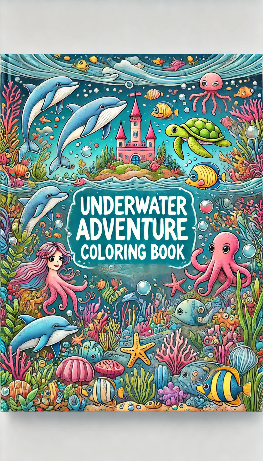 Underwater Adventures Coloring Book - Etsy